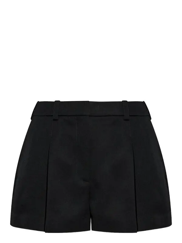 Givenchy Pleated Wool Shorts - Black