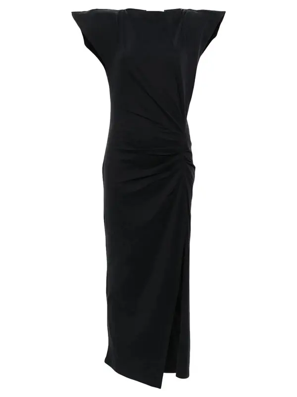 Isabel Marant Étoile Nadela Cotton Jersey Long Dress - Black