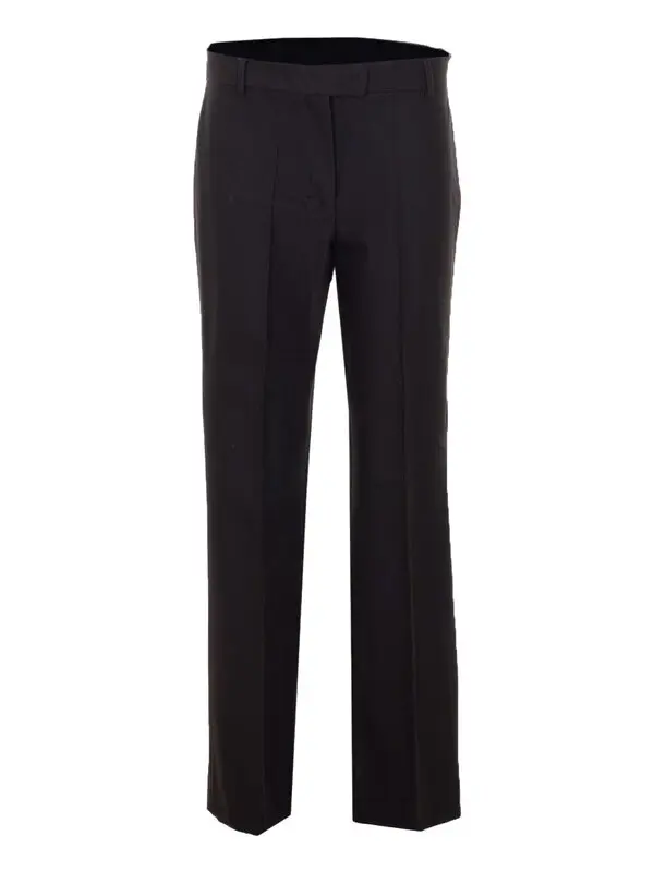 Max Mara Stretch Cotton Viscose Trousers - Black