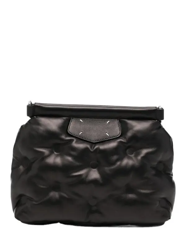 MAISON MARGIELA Grained Panel Shoulder Bag - Black