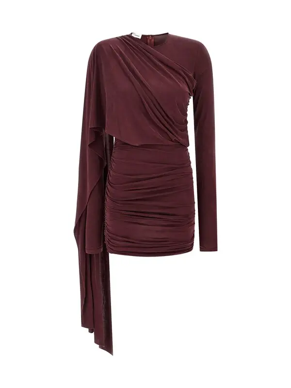 Andamane Xenia Minidress With Side Scarf Detail - Multicolor