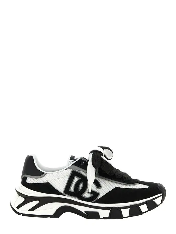 Dolce & Gabbana Dg Country Road" Suede And Mesh Sneakers - Multicolor