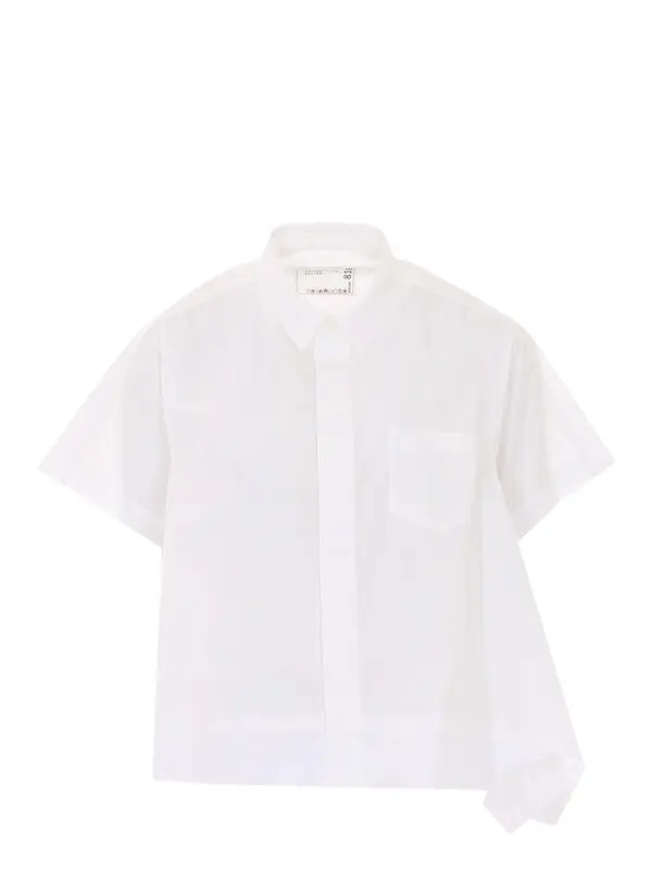 Sacai Short-sleeve Poplin Shirt - White