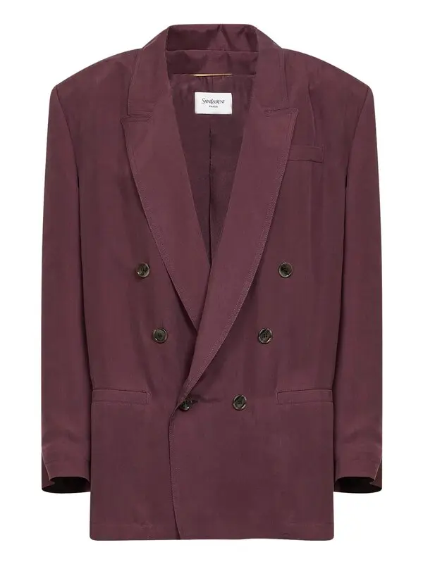 Saint Laurent Double-breasted Blazer - Multicolor