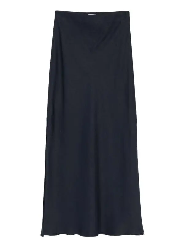Brunello Cucinelli Long Skirt With Side Slit - Multicolor