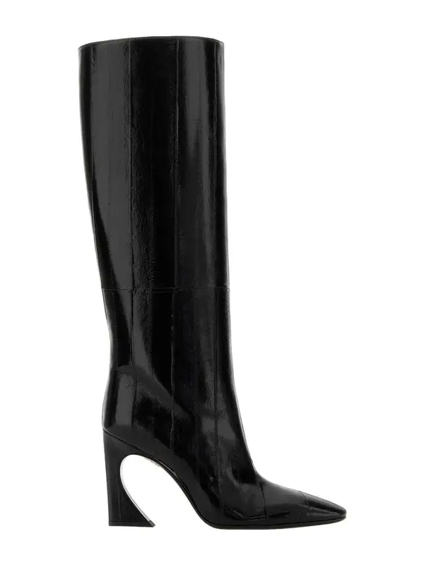 Fendi Leather Knee-high Boots - Black