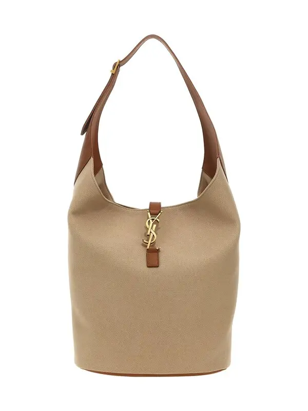 Saint Laurent Le 5 À 7 Hobo Shoulder Bag - Cream