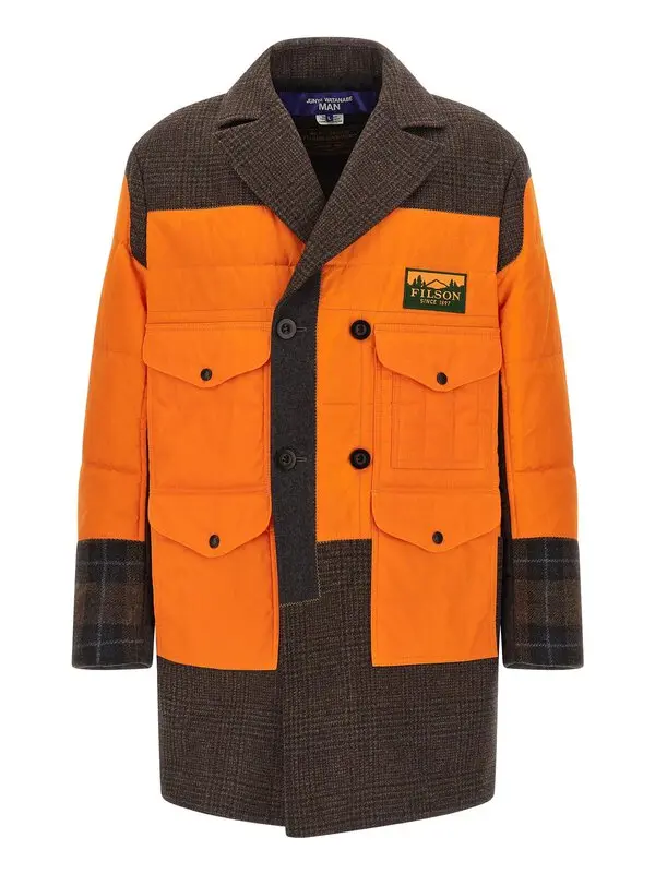 Junya Watanabe X Filson Patchwork Long Coat - Multicolor