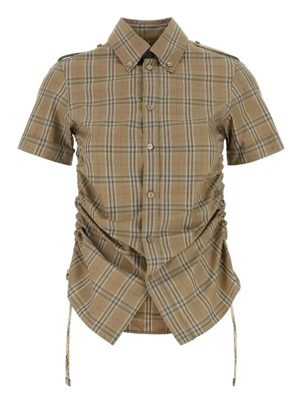 Burberry Embroidered Poplin Shirt - Multicolor