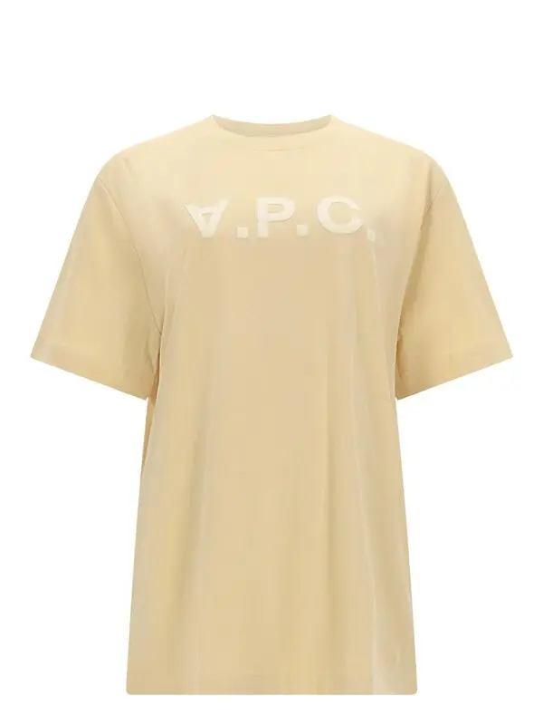 A.p.c. Logo T-shirt - Cream