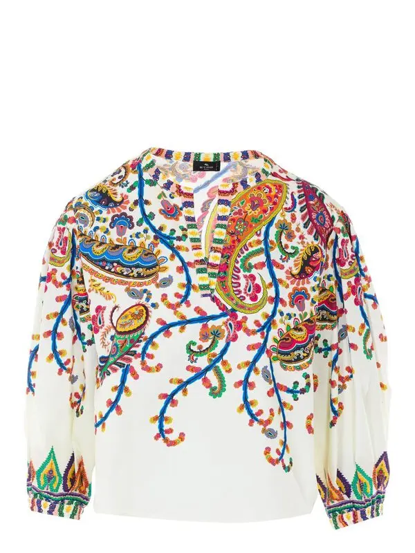 Etro Cotton Blouse With Print - Multicolor