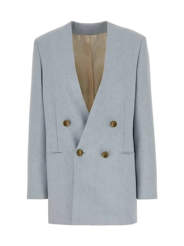 Alberta Ferretti Melange Light-jersey Blazer - Blue