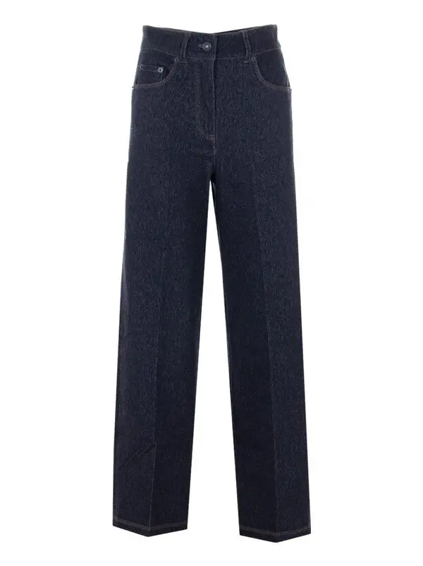 Max Mara Straight-leg Denim Trousers - Blue