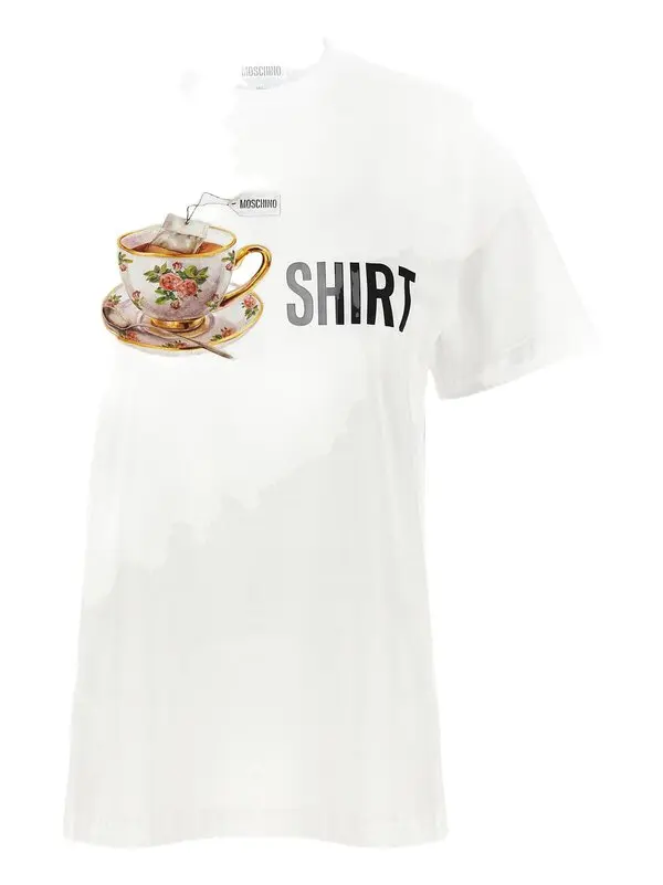 Moschino Graphic Print Organic Cotton T-shirt - Multicolor