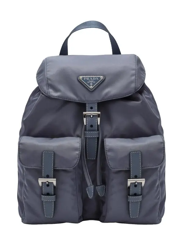 Prada Re-edition 1978 Small Backpack Aviator In Re-nylon - Blue