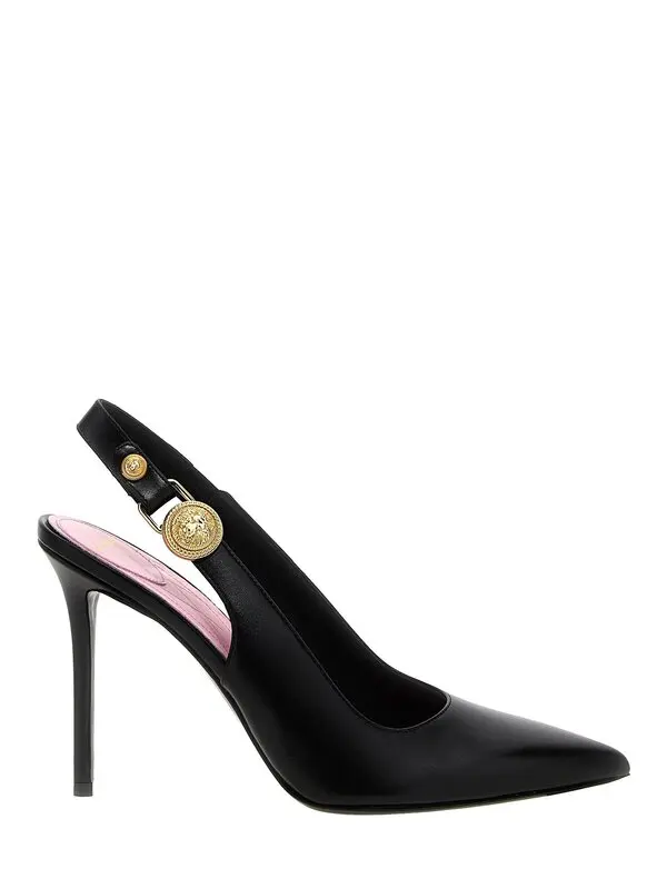 Balmain Eva Slingback Heels - Black
