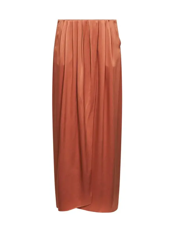 Giorgio Armani Silk Long Wrap Skirt - Multicolor