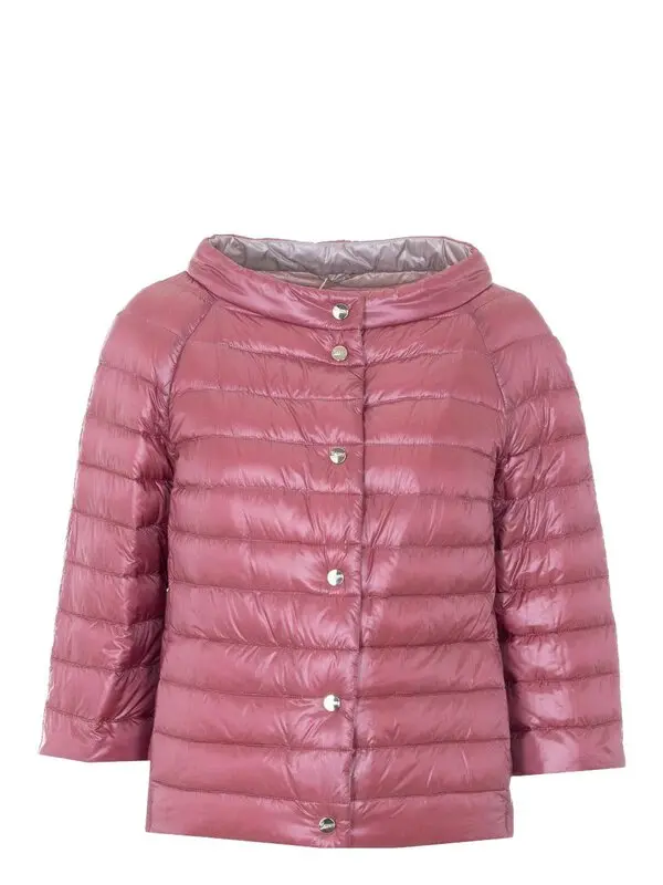 Herno Ultralight Reversible Down Cape - Pink