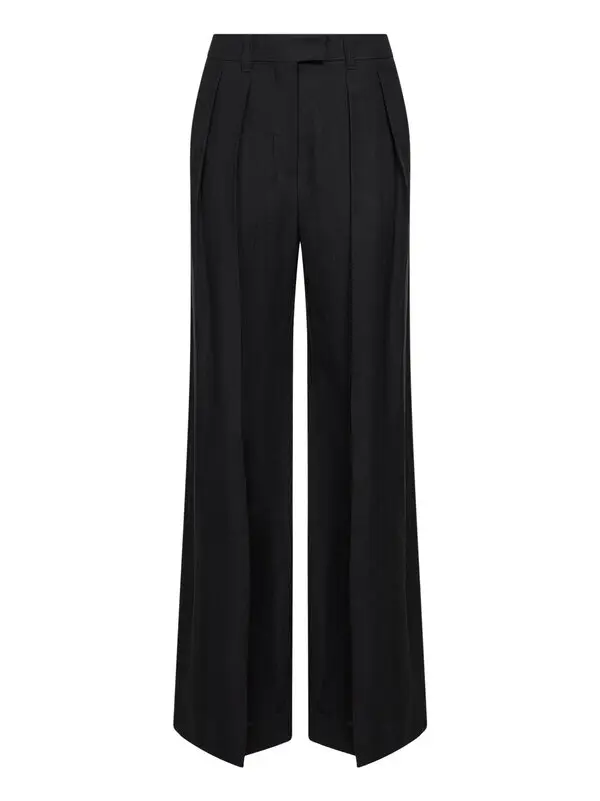 Brunello Cucinelli Fluid Twill Sartorial Wide Trousers - Multicolor