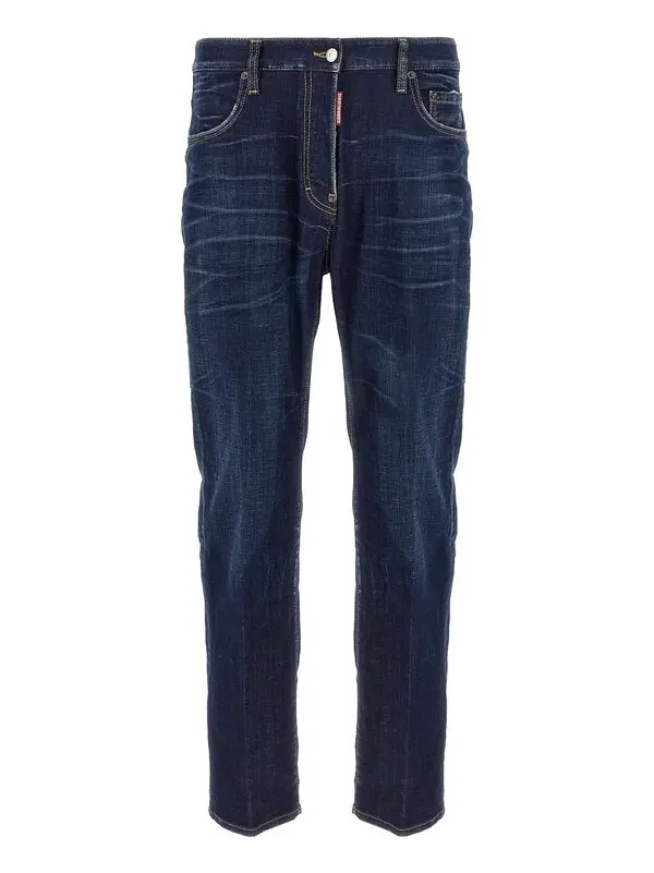 Dsquared2 642 Stretch Cotton Denim Jeans - Blue