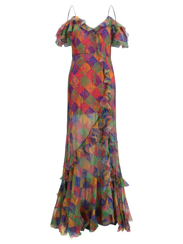 Etro Long Silk Dress - Multicolor