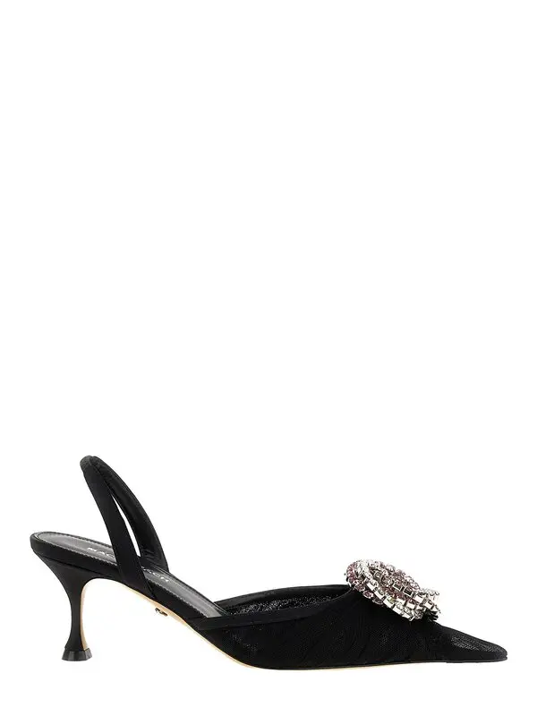 Mach & Mach Galaxy" Slingback - Black