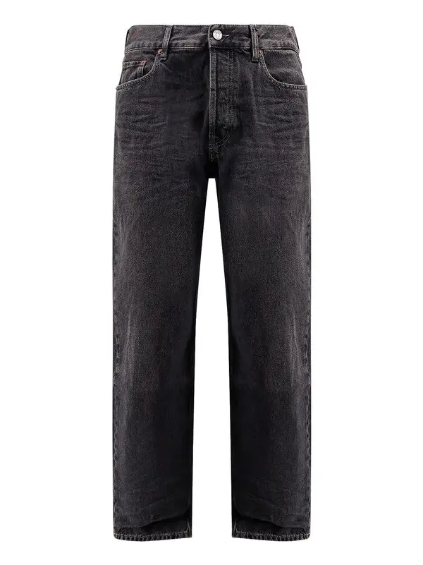 Saint Laurent Black Denim Trousers - Multicolor