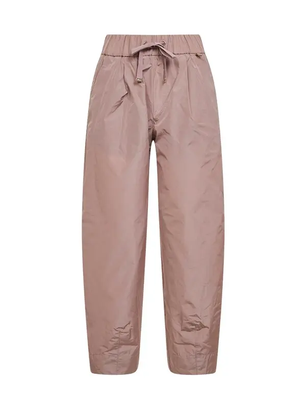 Herno Powder Pink Techno Taffeta Carrot-fit Trousers - Multicolor