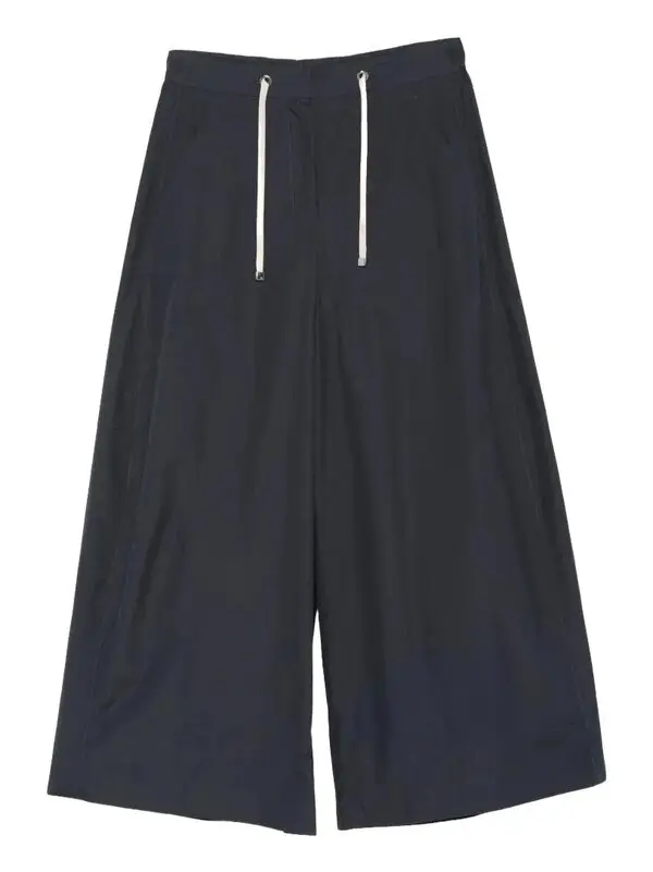 Max Mara Cotton Wide-leg Pants - Multicolor