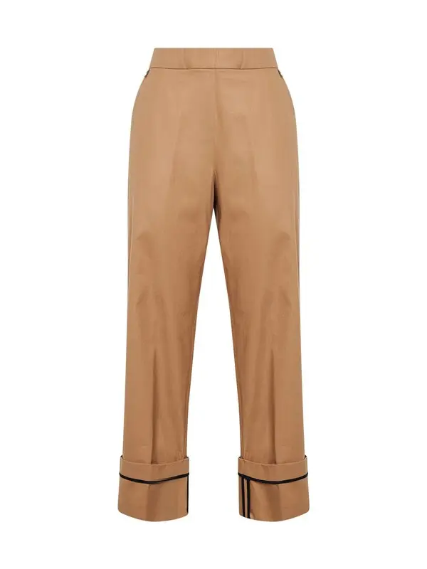 Herno Cotton Gabardine Trousers - Multicolor
