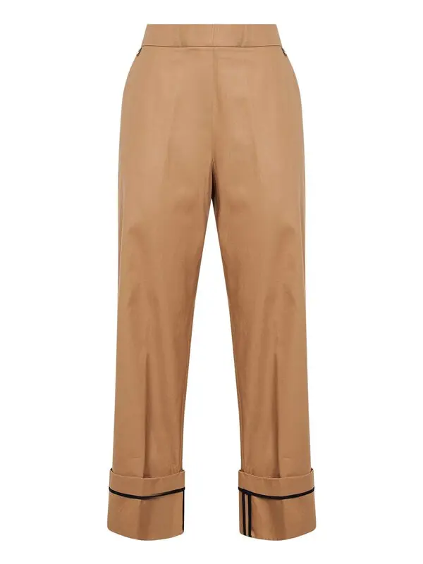 Herno Cotton Gabardine Trousers - Multicolor