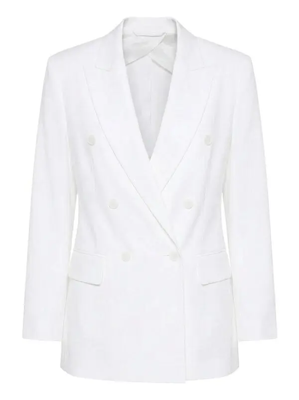 Max Mara Cotton Double-breasted Jacket - Multicolor