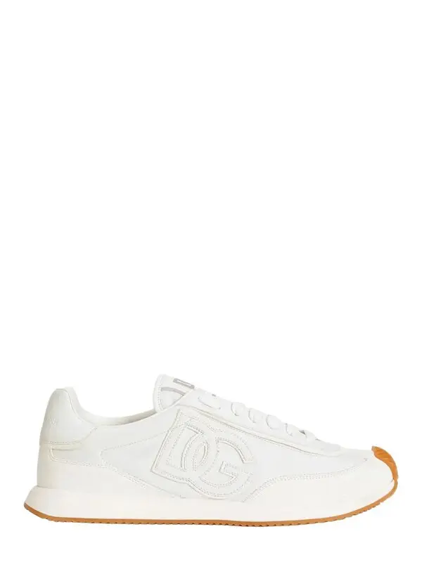 Dolce & Gabbana Dg Cushion Leather Sneakers - White