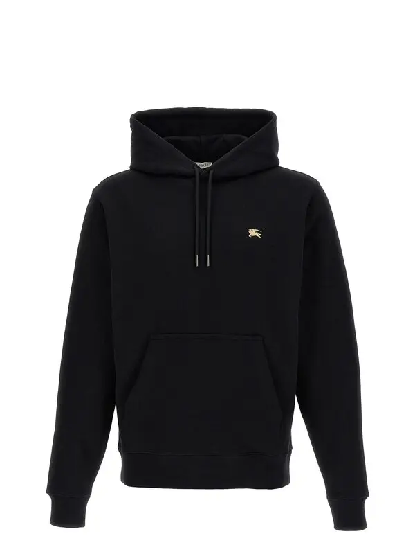 Burberry Simon Hoodie With Knight Stamp - Black