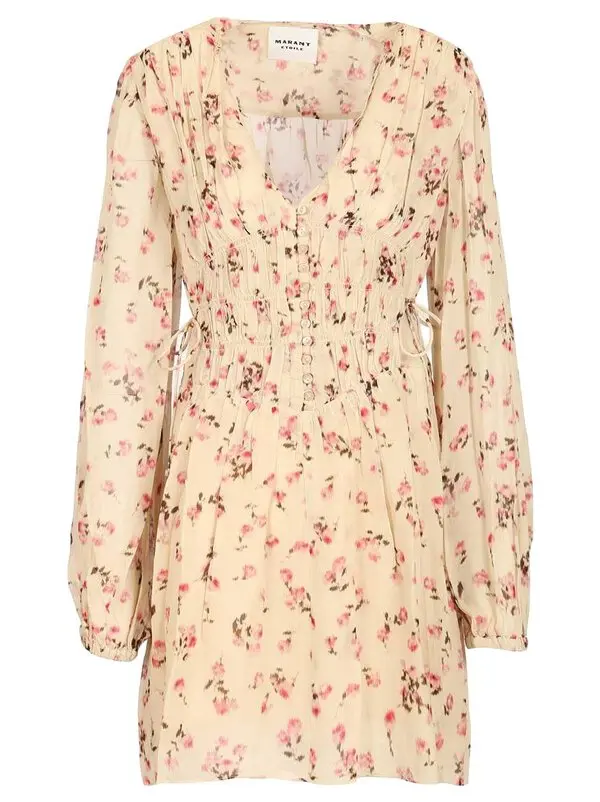 Isabel Marant Étoile Loriena Printed Muslin Dress - Multicolor