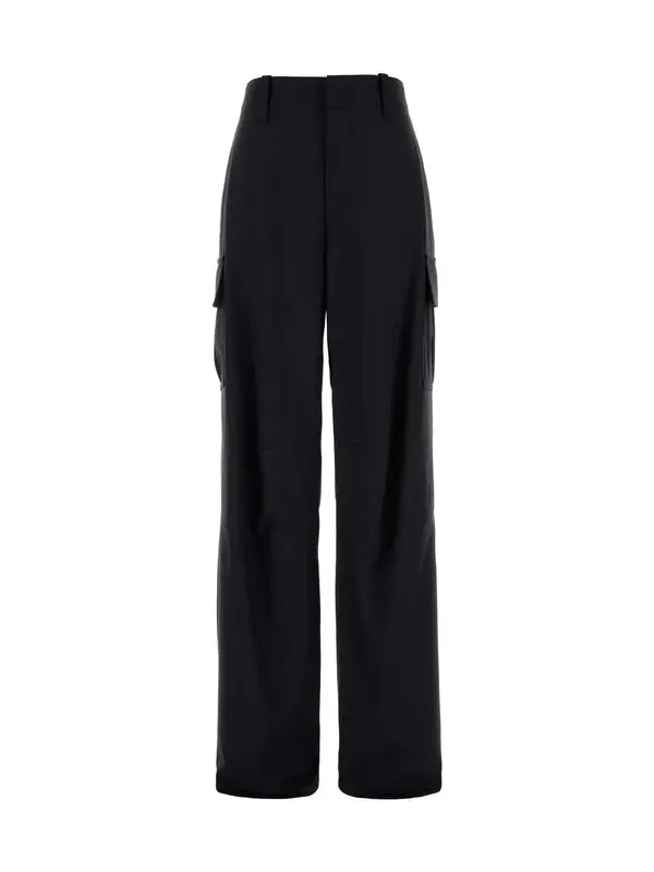 Bottega Veneta Wool Cargo Pants - Blue