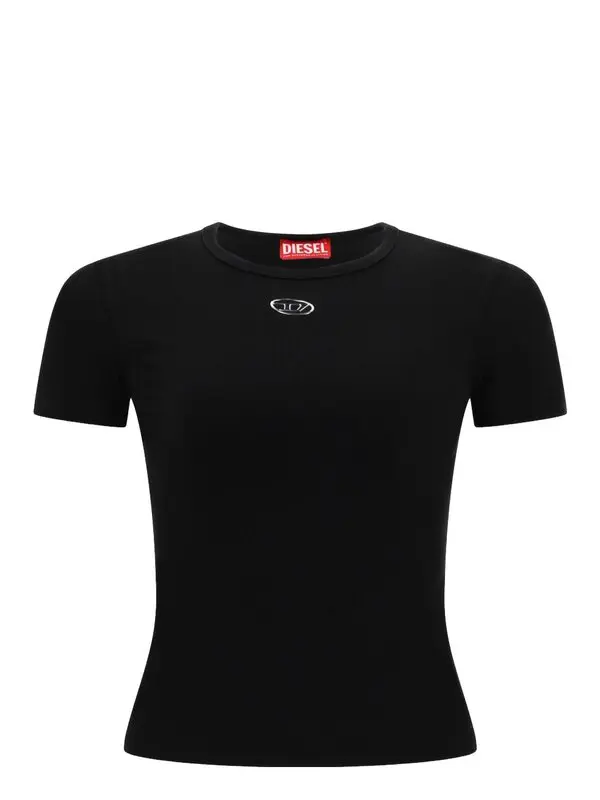 DIESEL® Ribbed T-shirt - Black