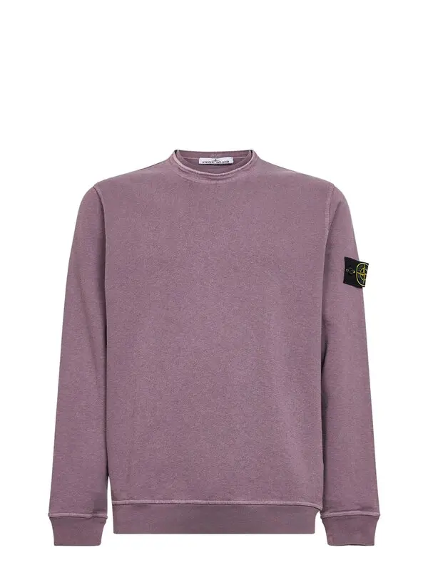 Stone Island Slub-effect Malfilé Cotton Sweatshirt - Multicolor