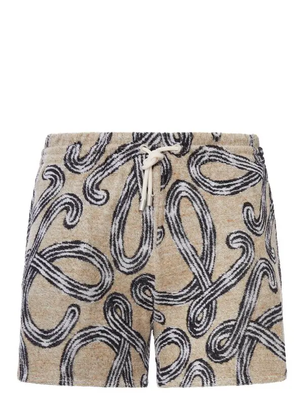 Loewe X Paula's Ibiza Anagram Terry Shorts - Multicolor