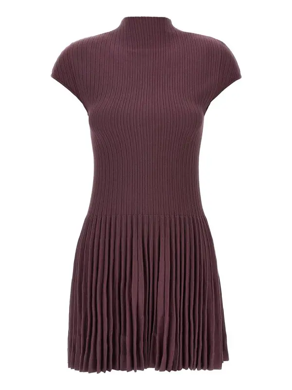 Magda Butrym 12' Knitted Cotton Dress - Purple
