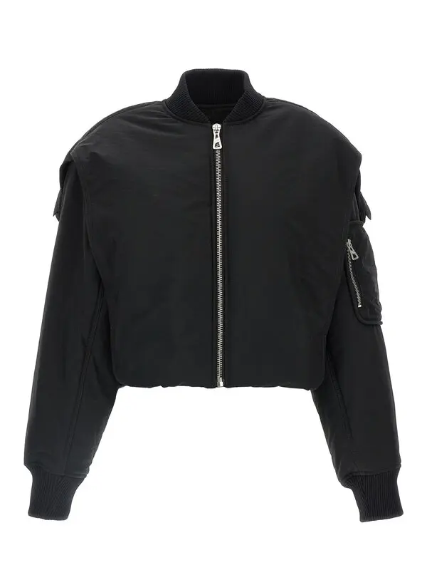 JEAN PAUL GAULTIER Hooded Bomber Jacket - Black