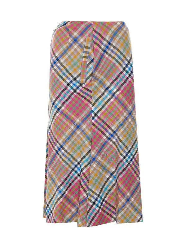 VIVIENNE WESTWOOD Check Print A-line Skirt - Multicolor