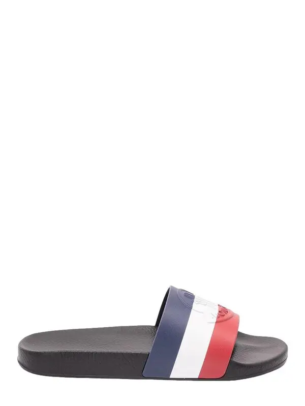 Moncler Basile Slides Charcoal - Multicolor