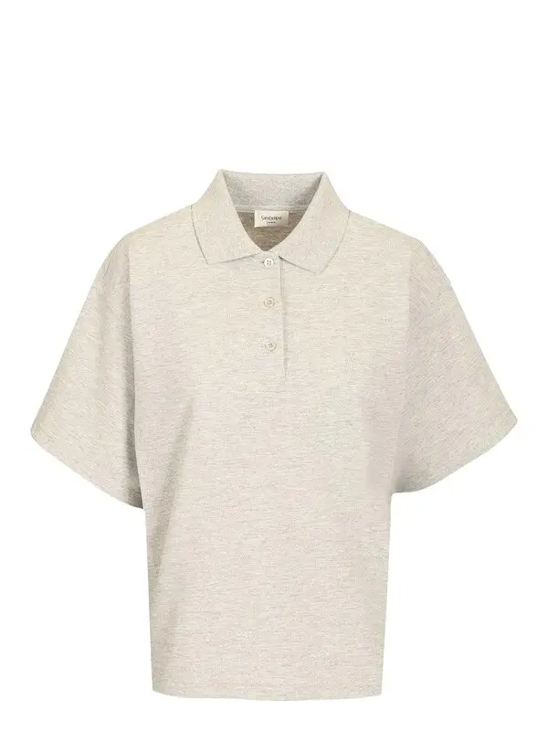 Saint Laurent Oversized Polo Shirt - Black