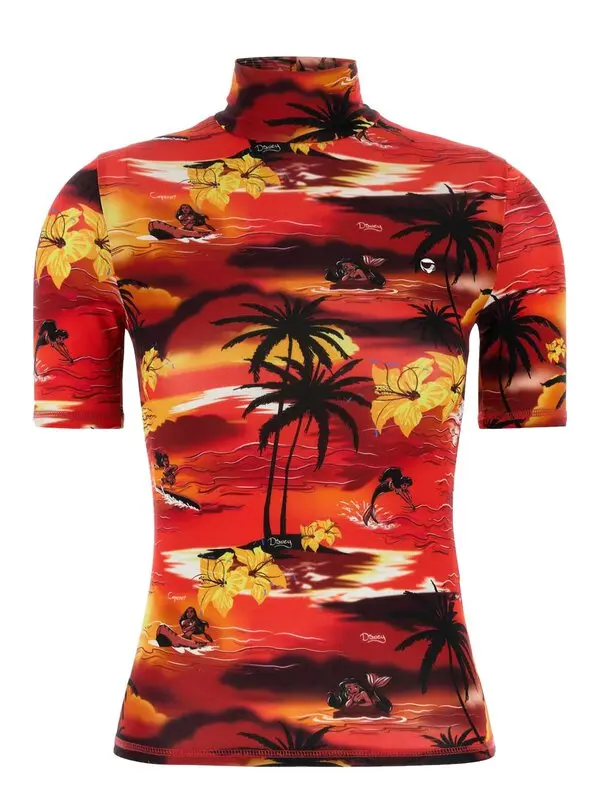 Coperni Disney Printed Stretch Viscose T-shirt - Multicolor