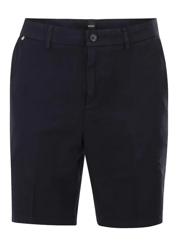 BOSS Stretch Cotton Chino Shorts In Modern Regular Fit - Multicolor