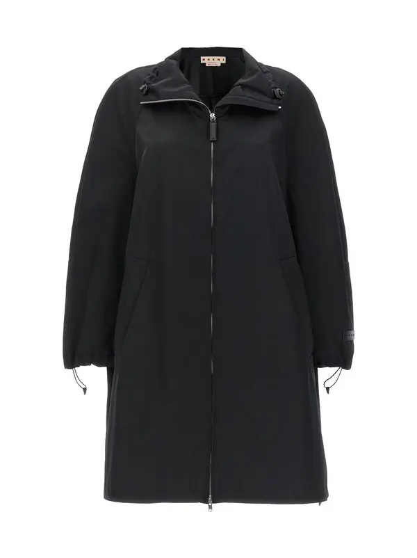 Marni Satin Parka - Black