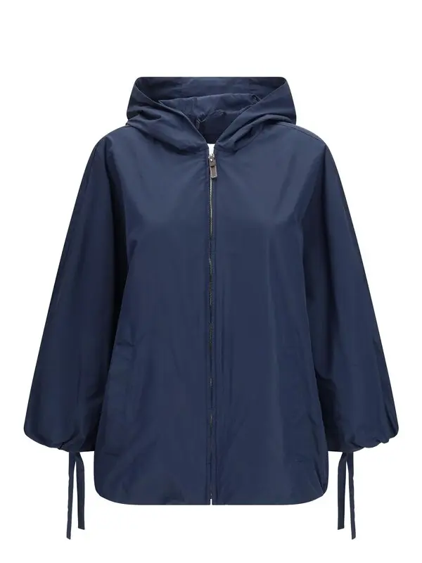 Max Mara Water-repellent Taffeta Blouson - Blue