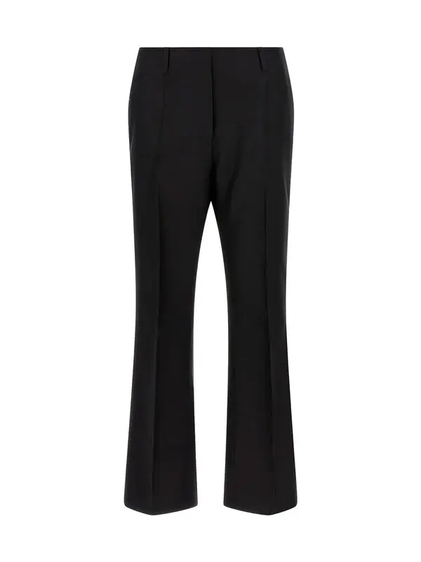 Dries Van Noten Paloma Wool And Silk Trousers - Black