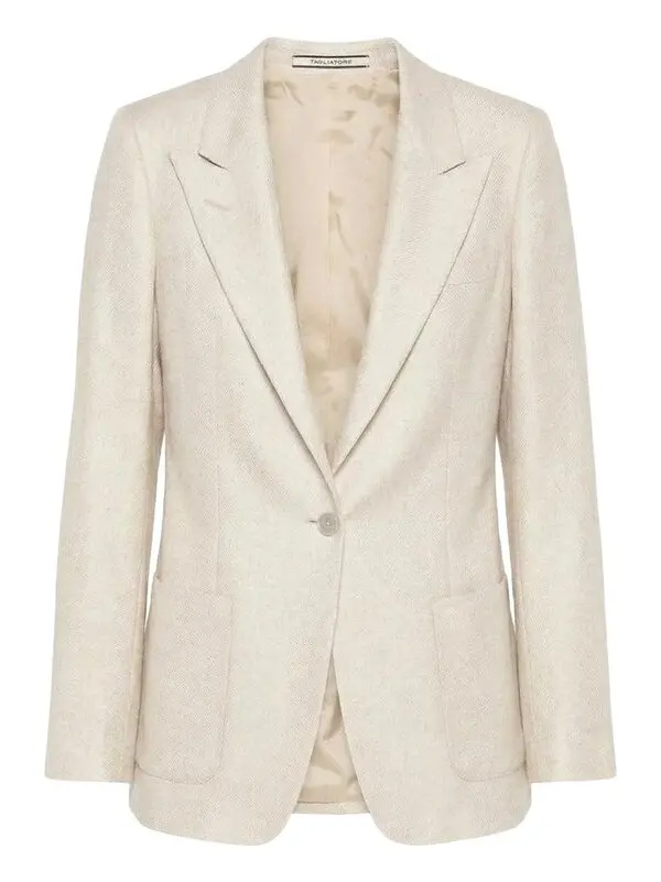Tagliatore Parigi Silk Blazer - Multicolor